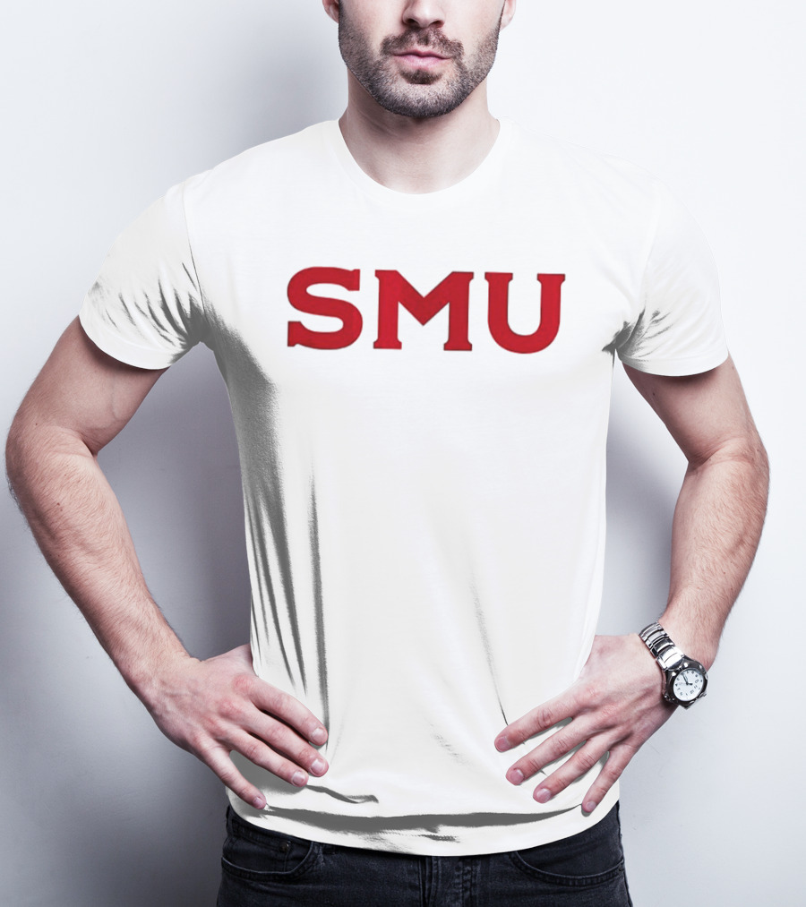 SMU Blue Blood New Blood Football 2 Sided Kevin Jennings T-Shirt
