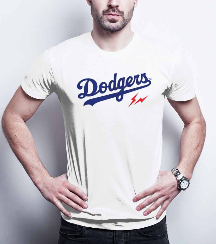 Dodgers 2026 Baseball Two Sided Lightning Bolt Edition T-Shirt
