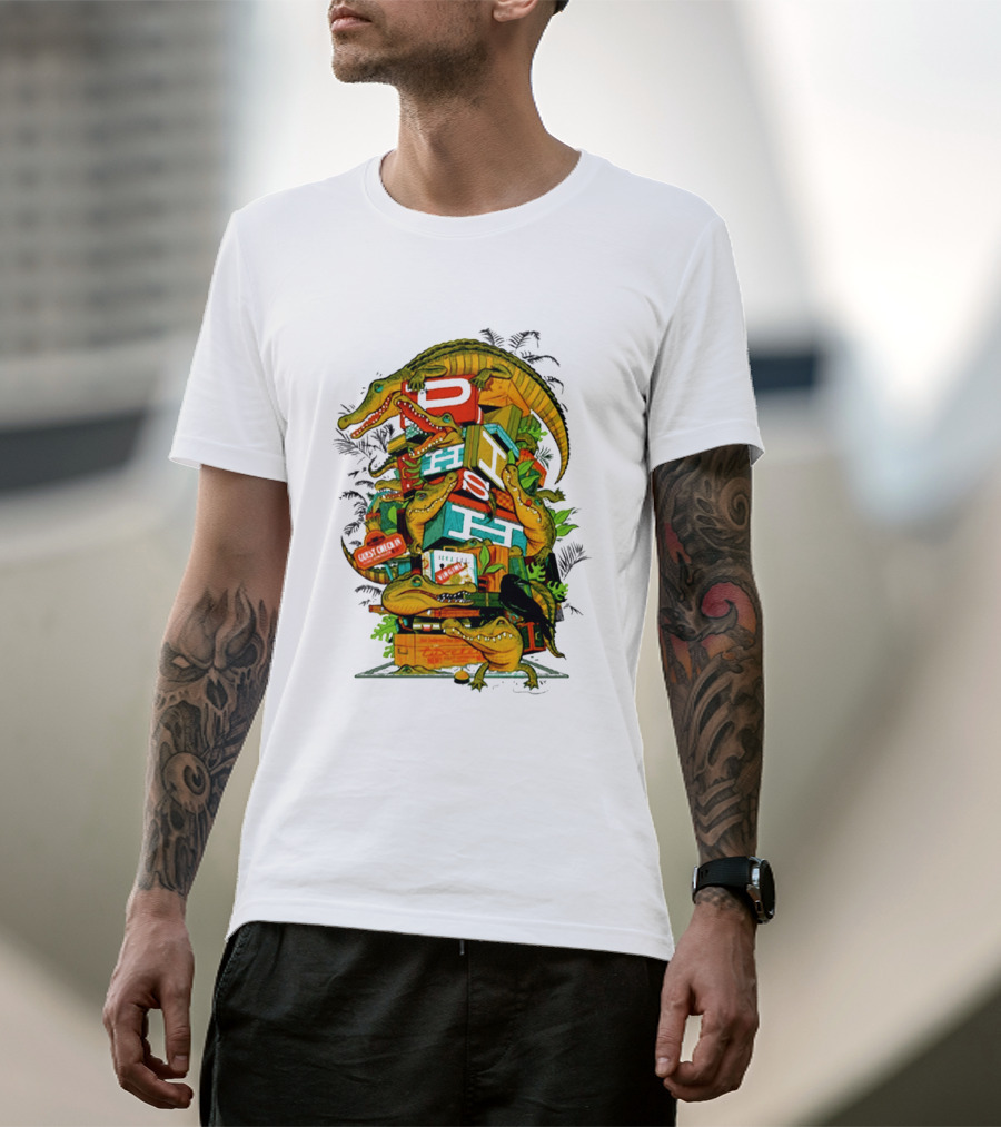 Phish Richmond Virginia October 7 2026 Allianz Amphitheater Riverfront Alligators And Luggage T-Shirt