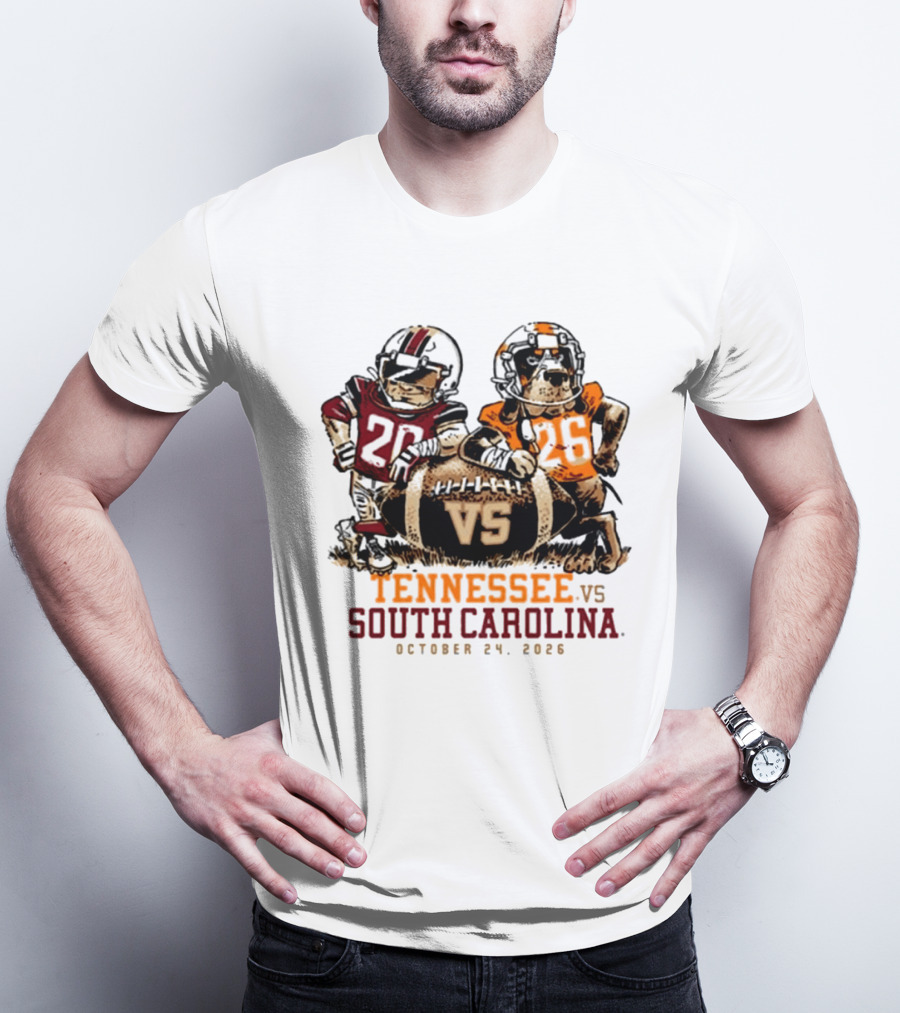 Tennessee Vs South Carolina Football October 24 2026 T-Shirt