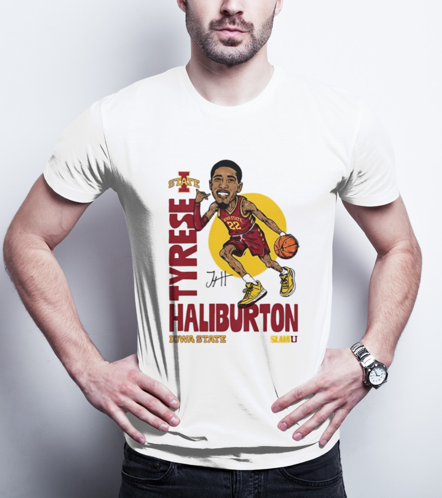 Tyrese Haliburton Iowa State Cyclones Basketball Caricature 22 T-Shirt