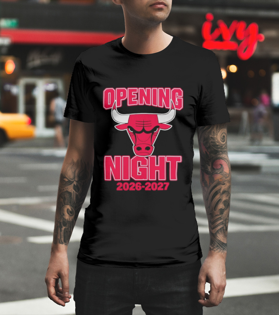 Chicago Bulls Opening Night 2026 2027 NBA T-Shirt