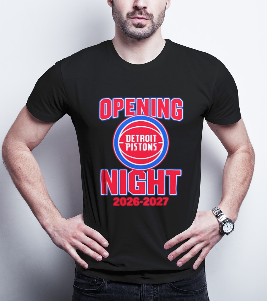 Detroit Pistons Opening Night 2026 2027 NBA Event T-Shirt