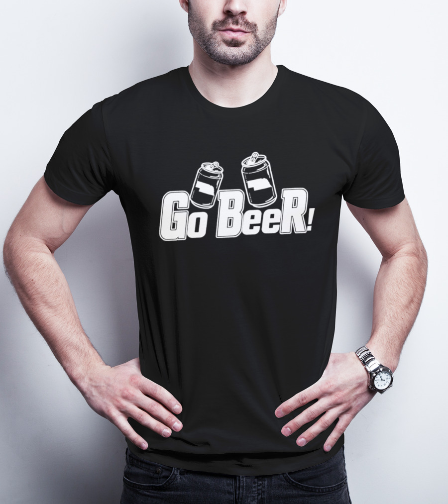 Go BeeR Nebraska Cans Cheers Party T-Shirt
