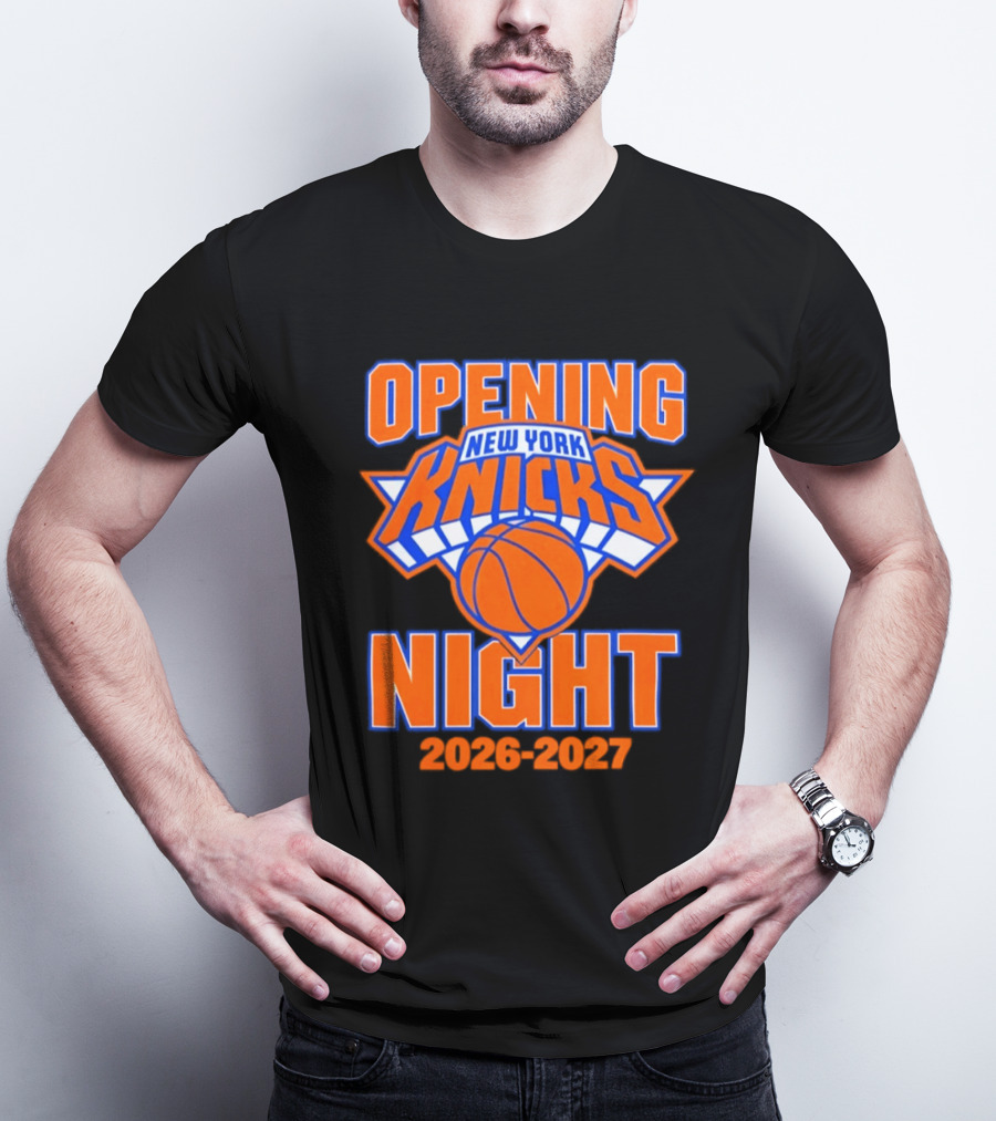 New York Knicks NBA 2026 2027 Opening Night T-Shirt