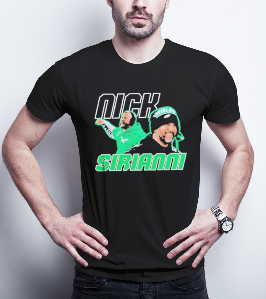 Nick Sirianni Philadelphia Eagles Kelly Green T-Shirt