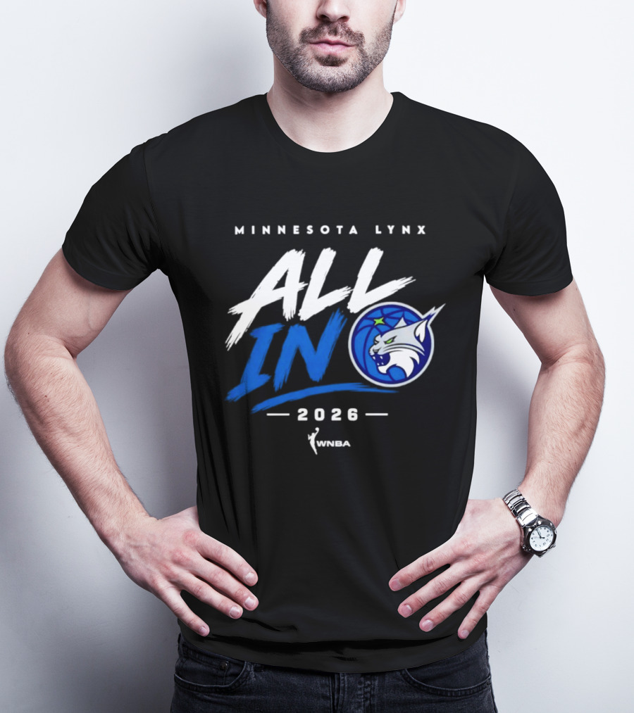 Minnesota Lynx All In 2026 WNBA Team Spirit T-Shirt