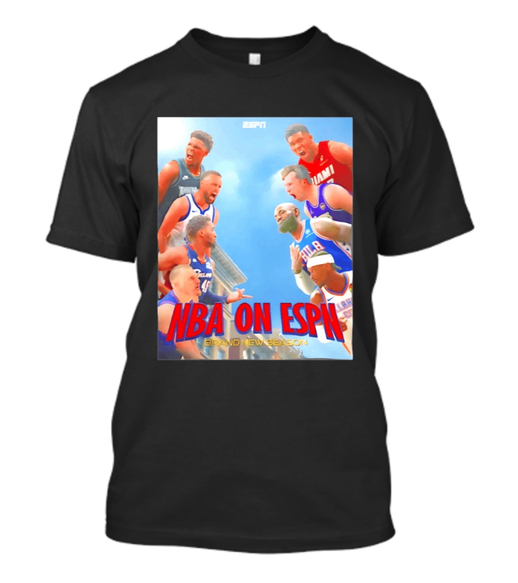 NBA On ESPN Brand New Season 2026 Opening Week Matchups T-Shirt