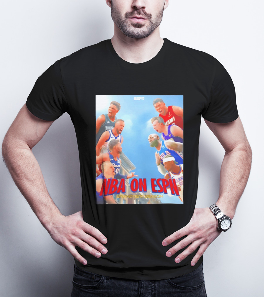 NBA On ESPN Brand New Season 2026 Opening Week Matchups T-Shirt
