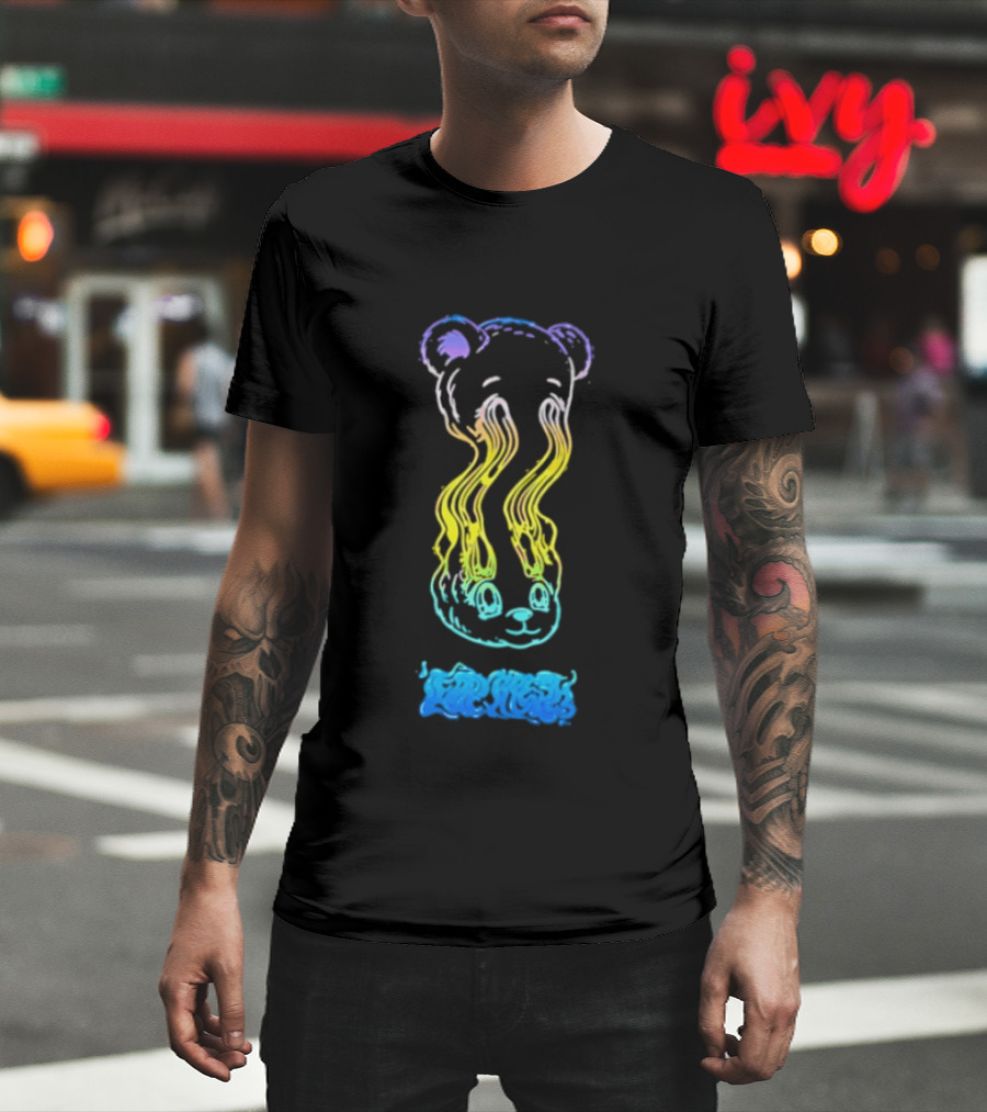 Teddy Fresh Melting Bear Illustration Multicolor T-Shirt