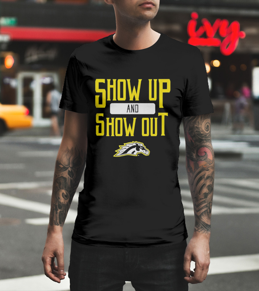 Western Michigan Broncos Show Up Show Out Bold Yellow T-Shirt