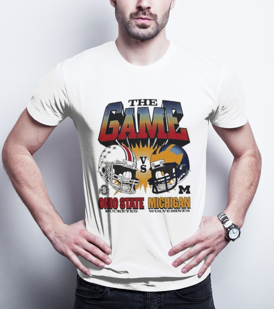 The Game Ohio State Vs Michigan Wolverines Football Rivalry Helmets T-Shirt