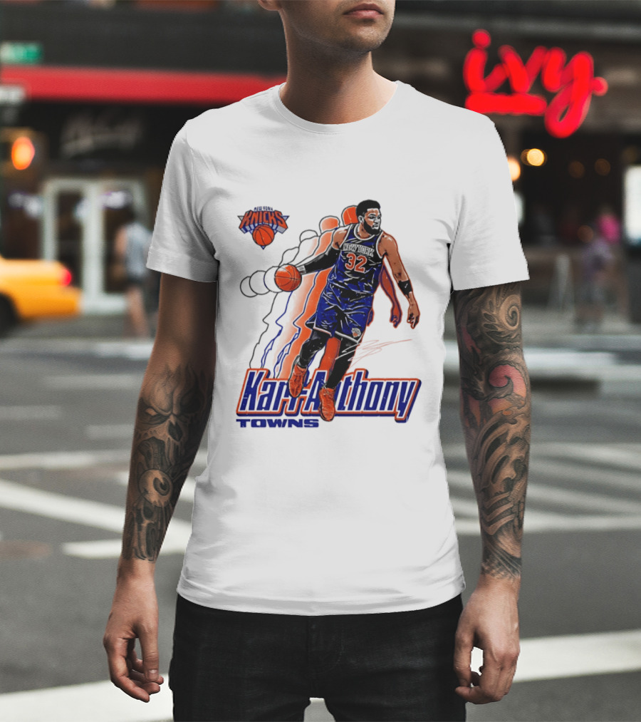 Karl Anthony Towns New York Knicks Basketball 32 T-Shirt