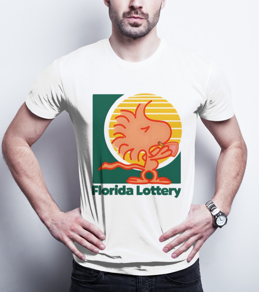 Woodstock Florida Lottery Peanuts Snoopy Sun T-Shirt