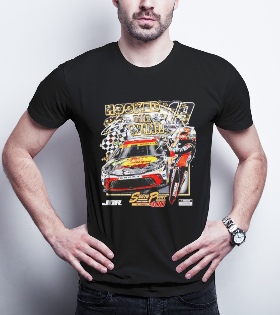 Hooked The Win 14 South Point 400 Las Vegas JGR NASCAR Cup Series T-Shirt