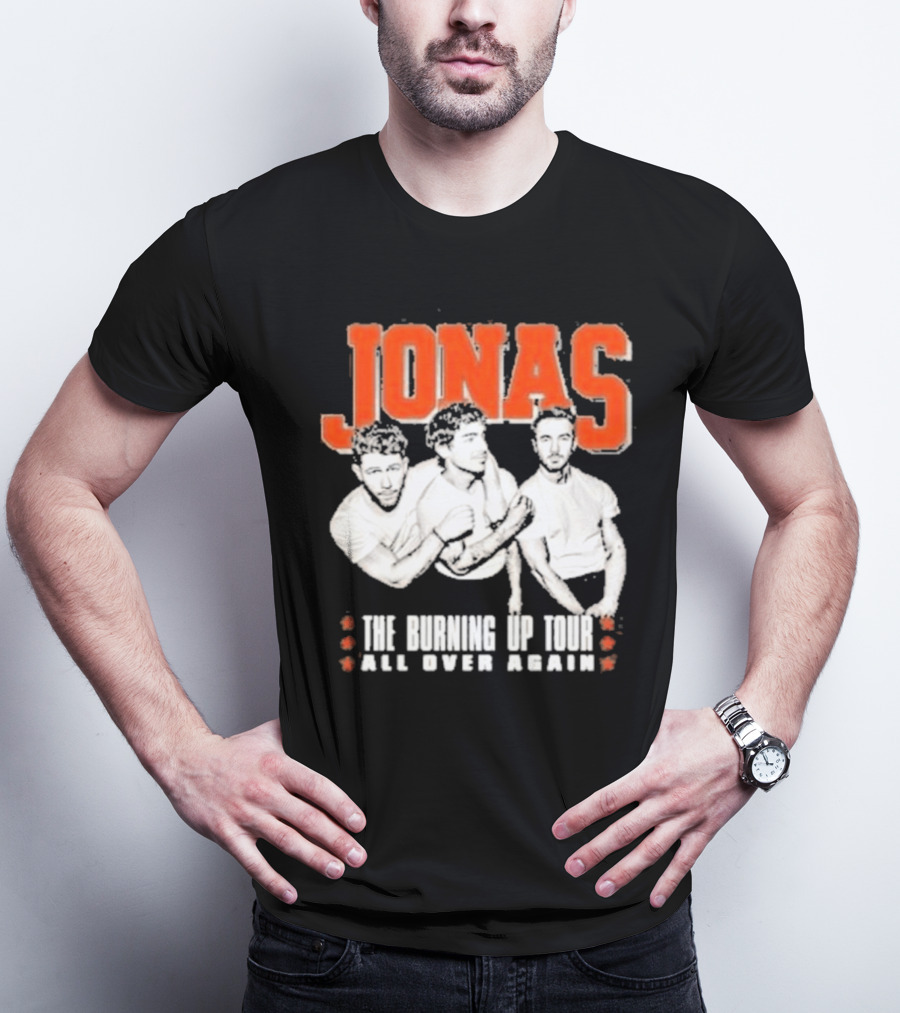 Jonas Brothers The Burning Up Tour All Over Again T-Shirt
