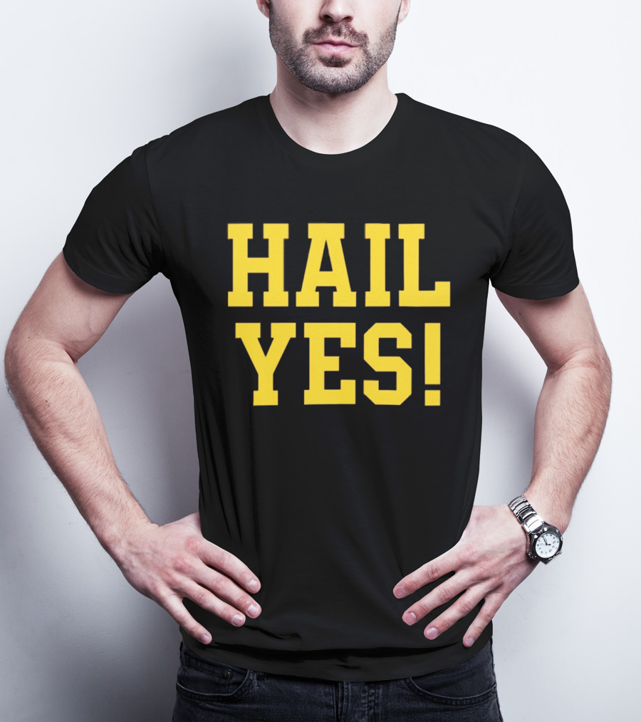 Hail Yes Michigan Wolverines Fan Spirit T-Shirt