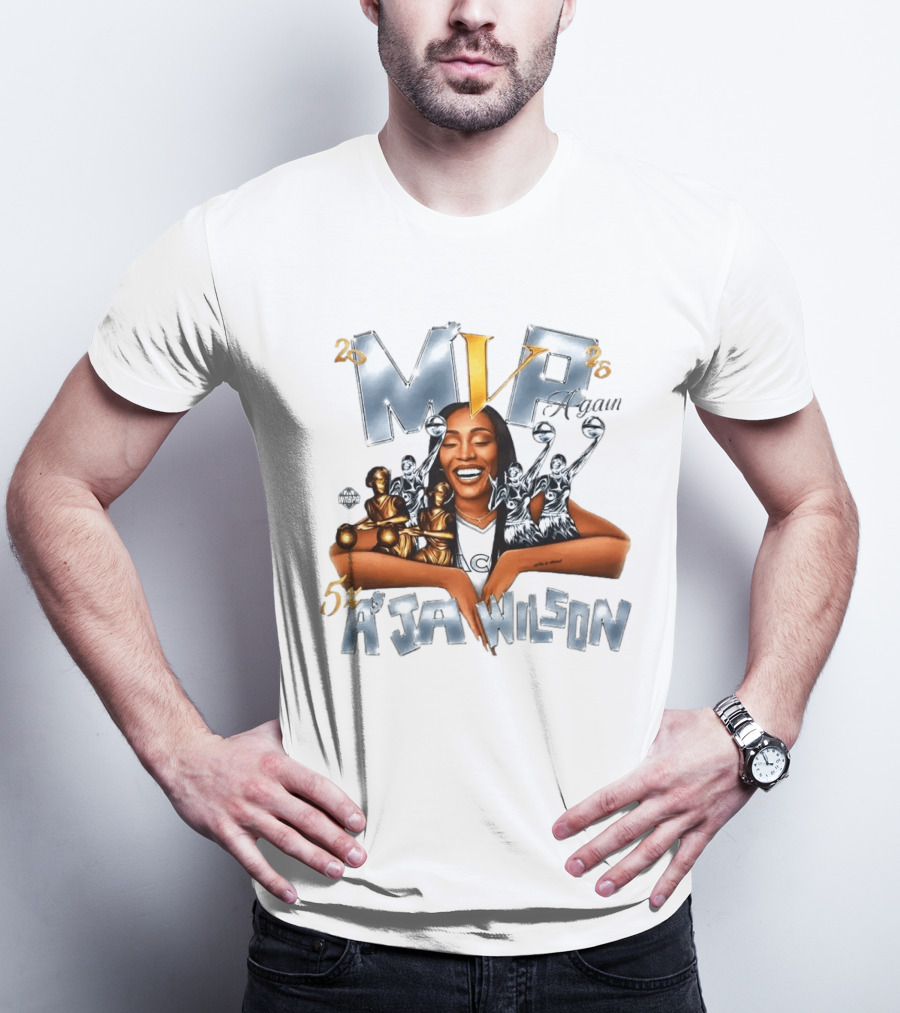 2x MVP Again 5x A'ja Wilson WNBA T-Shirt