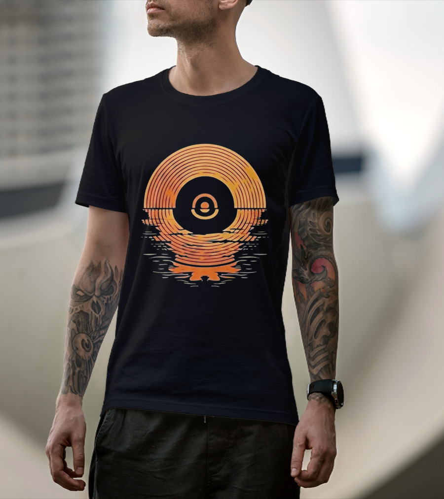 Sunset Vinyl LP Records Reflection Ted Lasso Zelda Southport Tracey Ullman The Departing Lass T-Shirt