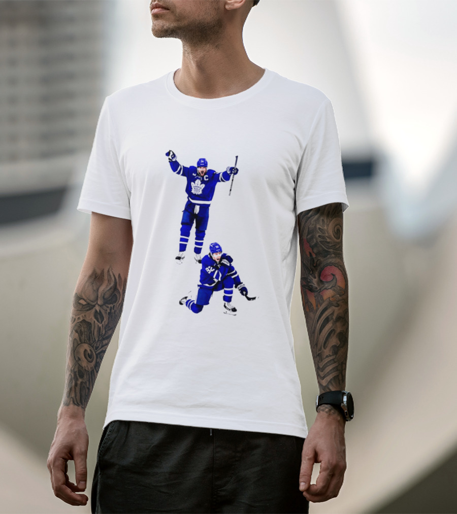 Auston Matthews Gavin McKenna Toronto Maple Leafs Firts One Hockey Players T-Shirt