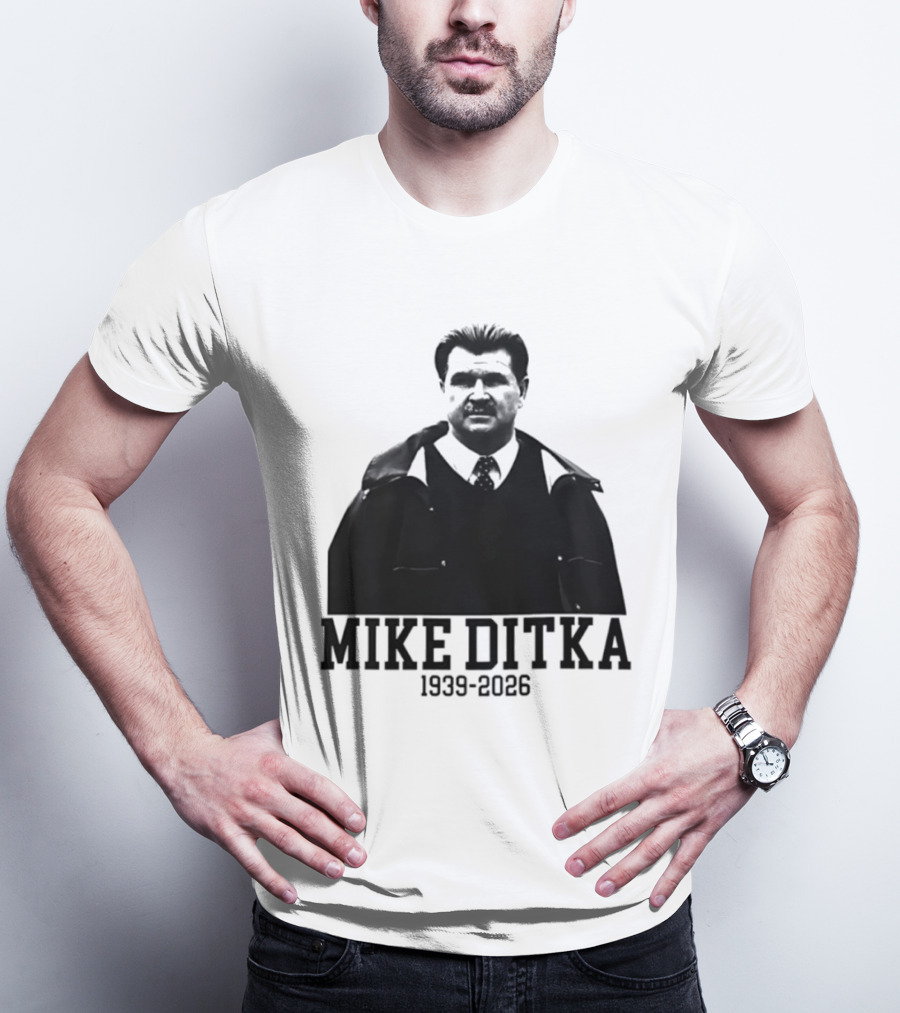 Mike Ditka Chicago Bears 1939 2026 Memoriam Football T-Shirt