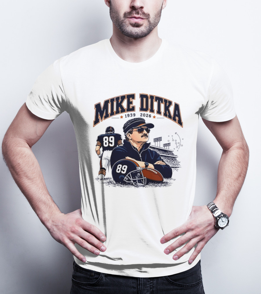 Mike Ditka 1939 2026 Chicago Bears Coach Football Legacy T-Shirt