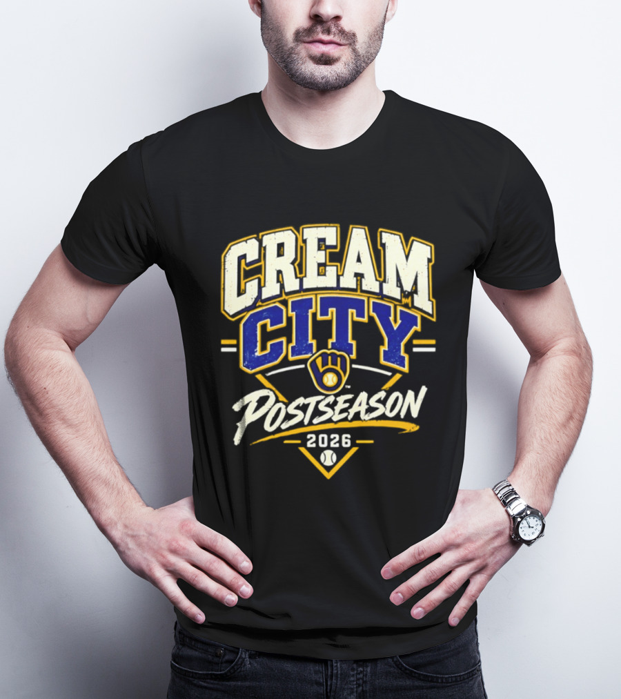 Milwaukee Brewers Cream City 2026 NLCS Postseason T-Shirt