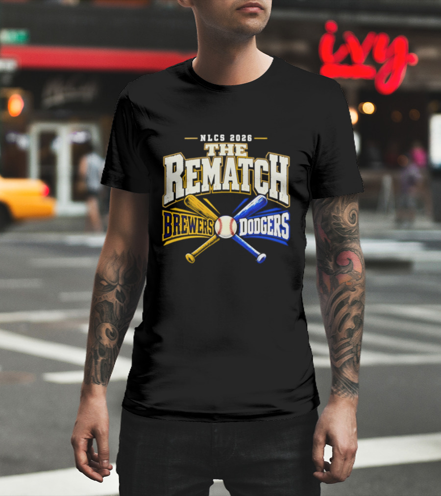 NLCS 2026 The Rematch Brewers Vs Dodgers T-Shirt