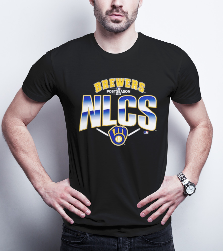 Milwaukee Brewers NLCS Postseason 2026 Baseball Majestic Crewneck T-Shirt