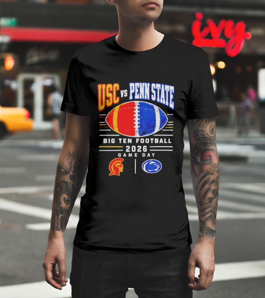 USC Vs Penn State Big Ten Football 2026 Game Day T-Shirt
