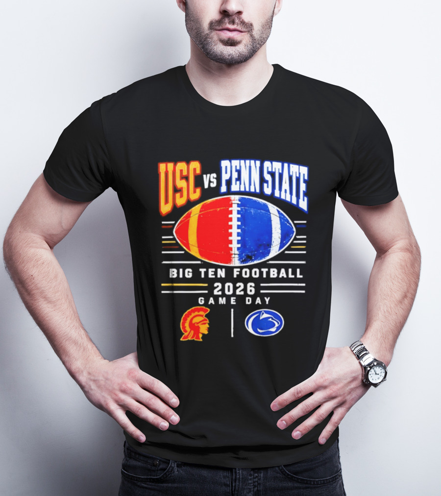 USC Vs Penn State Big Ten Football 2026 Game Day T-Shirt