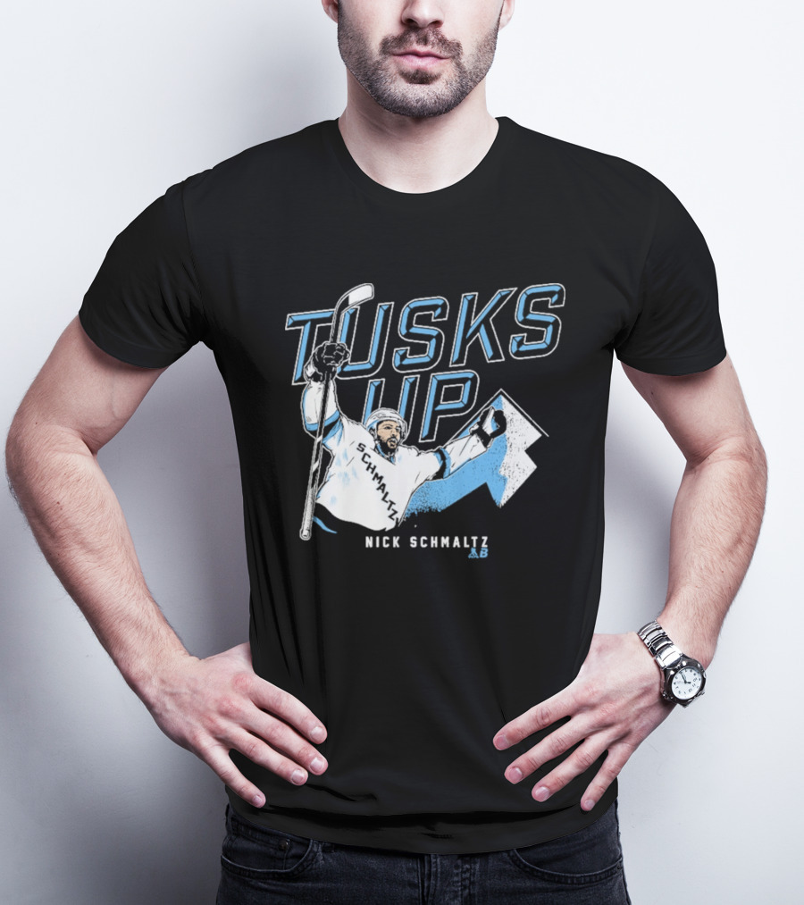 Nick Schmaltz Tusks Up Hockey Celebration T-Shirt