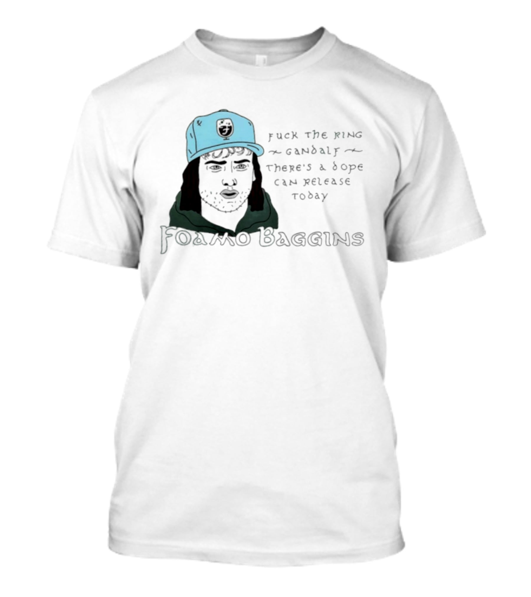 Foamo Baggins Humor Gandalf Dope Can Release T-Shirt