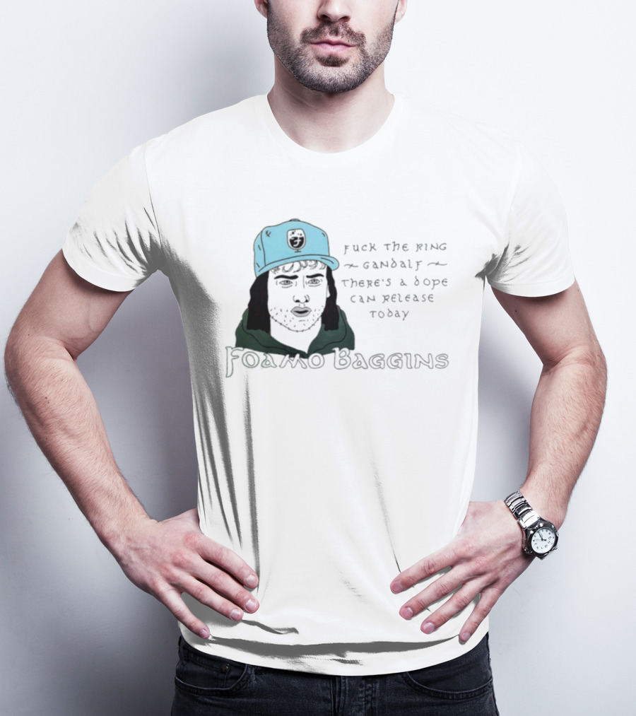 Foamo Baggins Humor Gandalf Dope Can Release T-Shirt