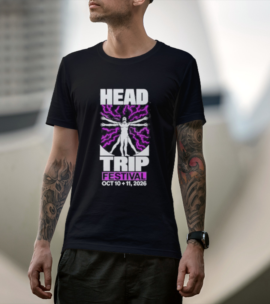 Head Trip Festival Electric Man Oct 13 14 2023 T-Shirt