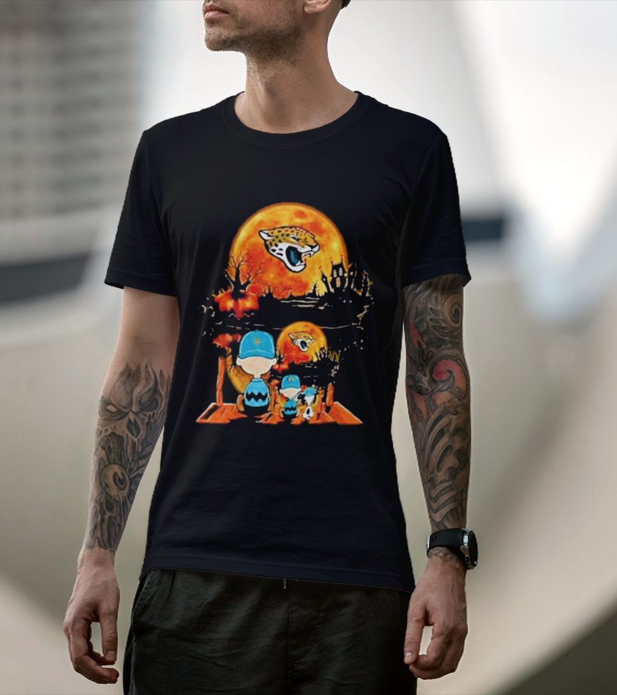 Jacksonville Jaguars Peanuts Halloween Classic Football T-Shirt