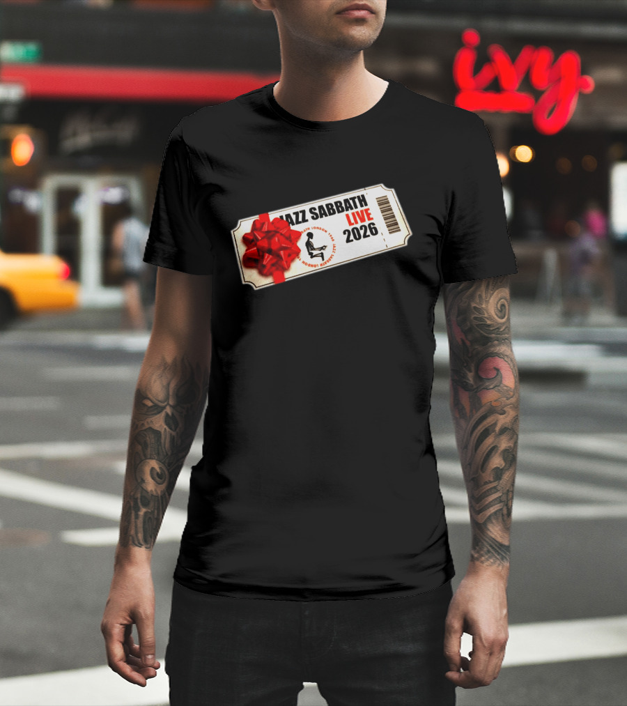Jazz Sabbath Live 2026 Ticket With Red Bow T-Shirt