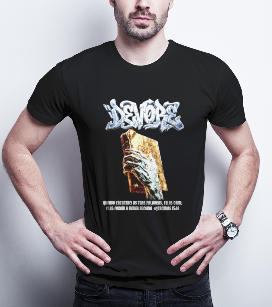 Devore Biblia Sagrada Jeremias 15 16 Encontrei As Tuas Palavras T-Shirt