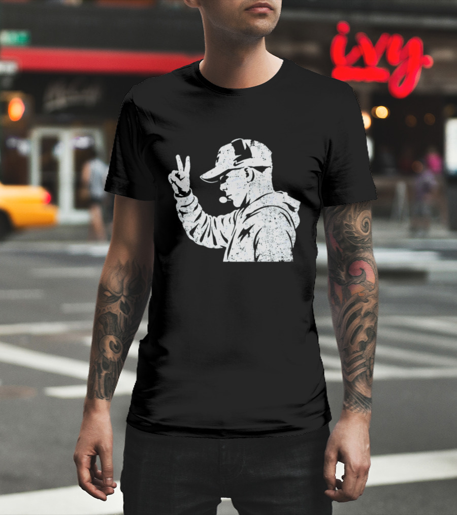 Matt Rhule Peace Gesture Nebraska Cornhuskers Coach T-Shirt