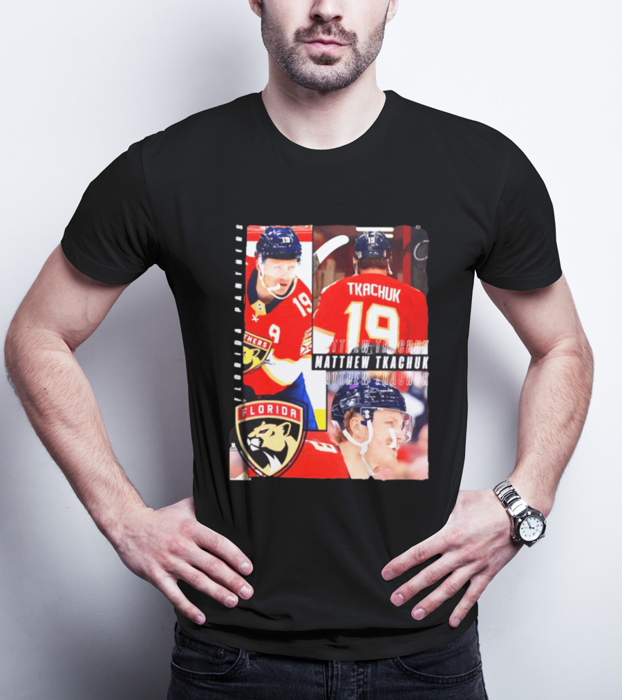 Florida Panthers Matthew Tkachuk Number 19 Hockey Spotlight T-Shirt