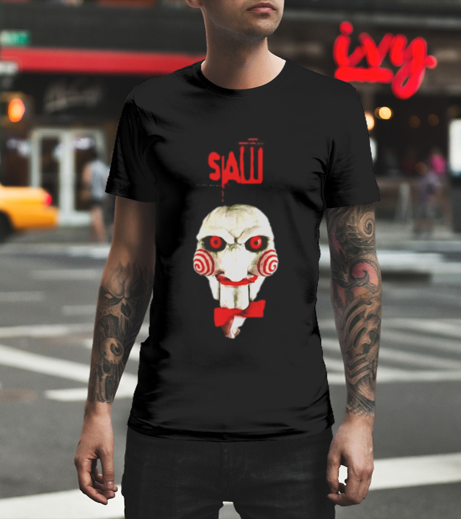 Saw Billy The Puppet Jigsaw Horror Movie Halloween T-Shirt