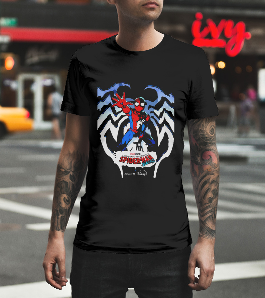 Marvel Spider Man Season 2 Disney Plus January 13 T-Shirt