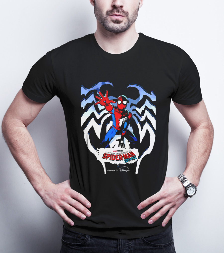 Marvel Spider Man Season 2 Disney Plus January 13 T-Shirt