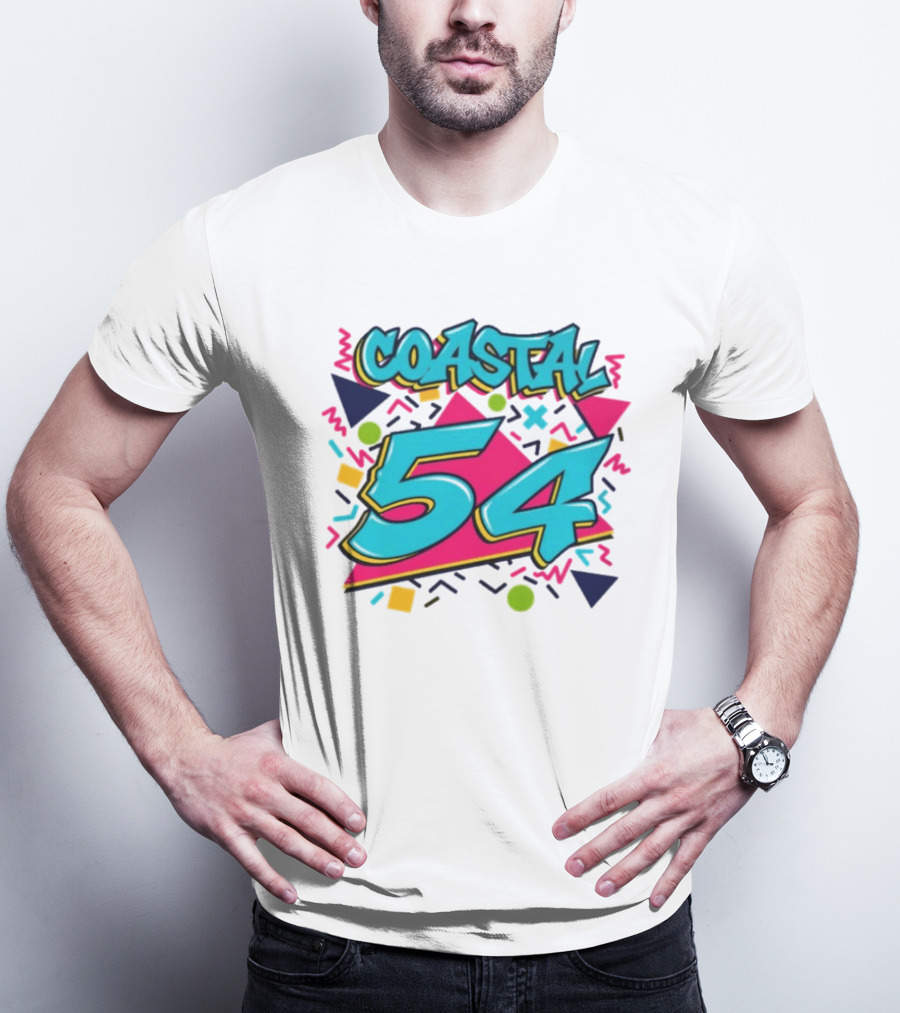 Coastal Carolina Chanticleers 54 Back To The 90s Neon T-Shirt