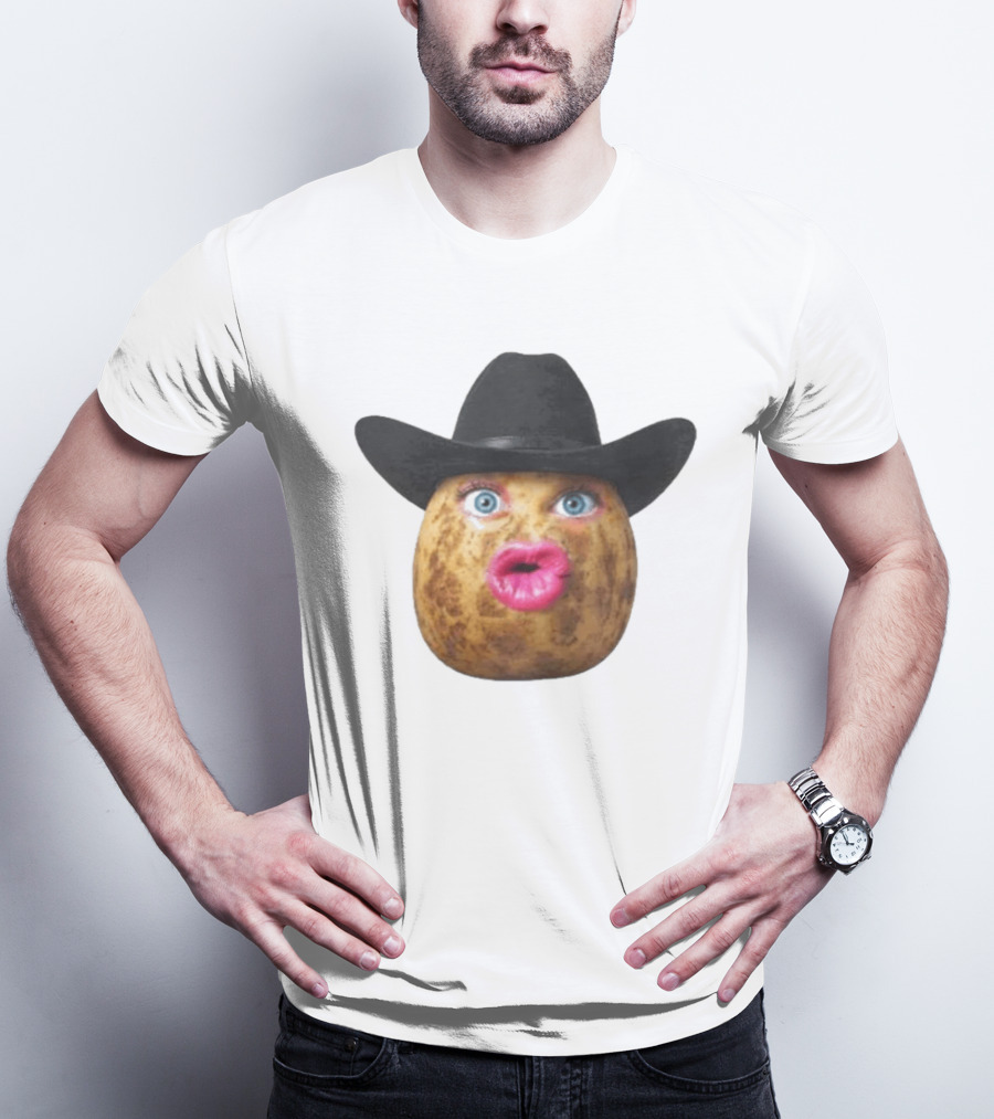 The Burnt Peanut Cowboy Hat Lips T-Shirt
