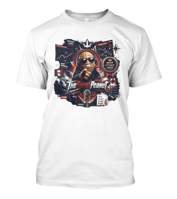 TheBurntPeanut Best VTuber 2025 Strategy Chaos Game Sense Victory T-Shirt