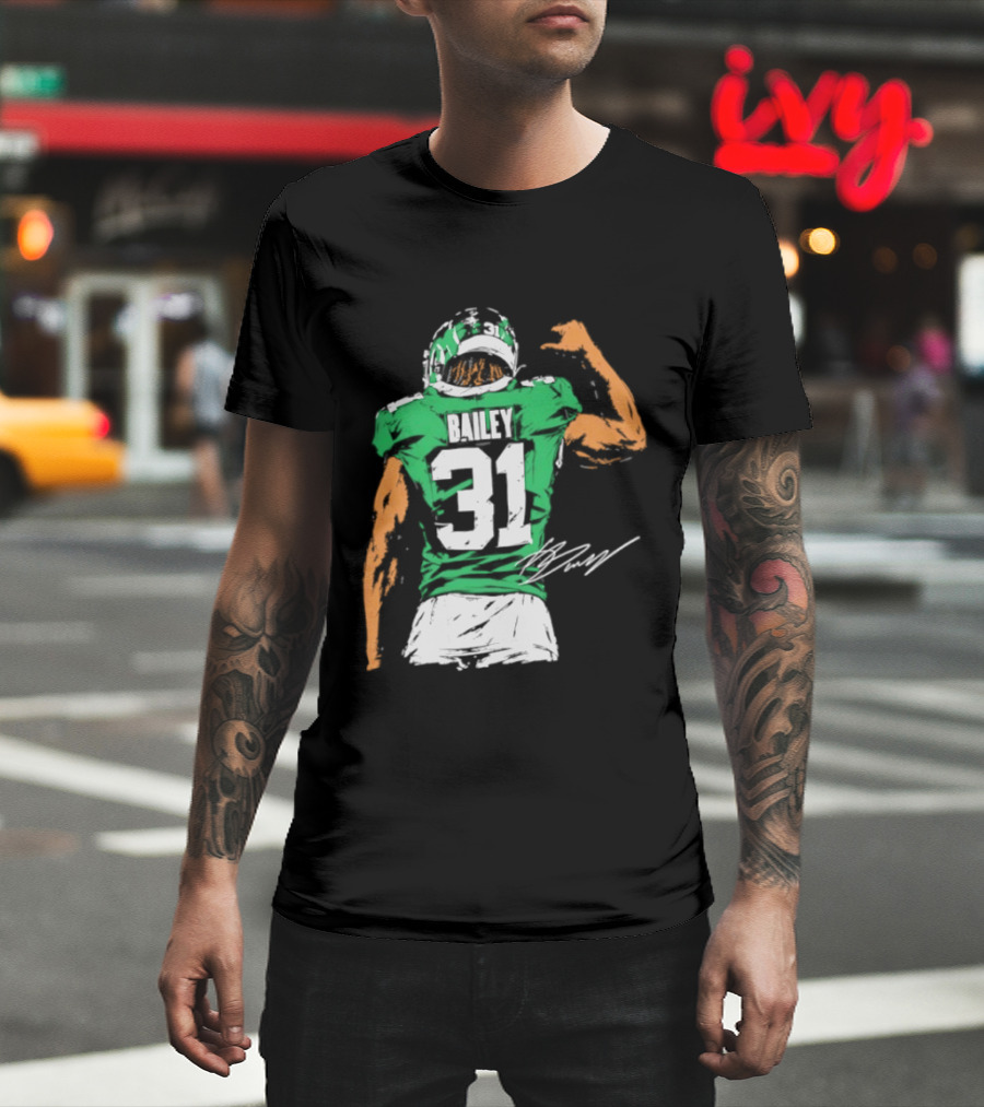 David Bailey Number 31 New York Jets NFL Football Jersey T-Shirt