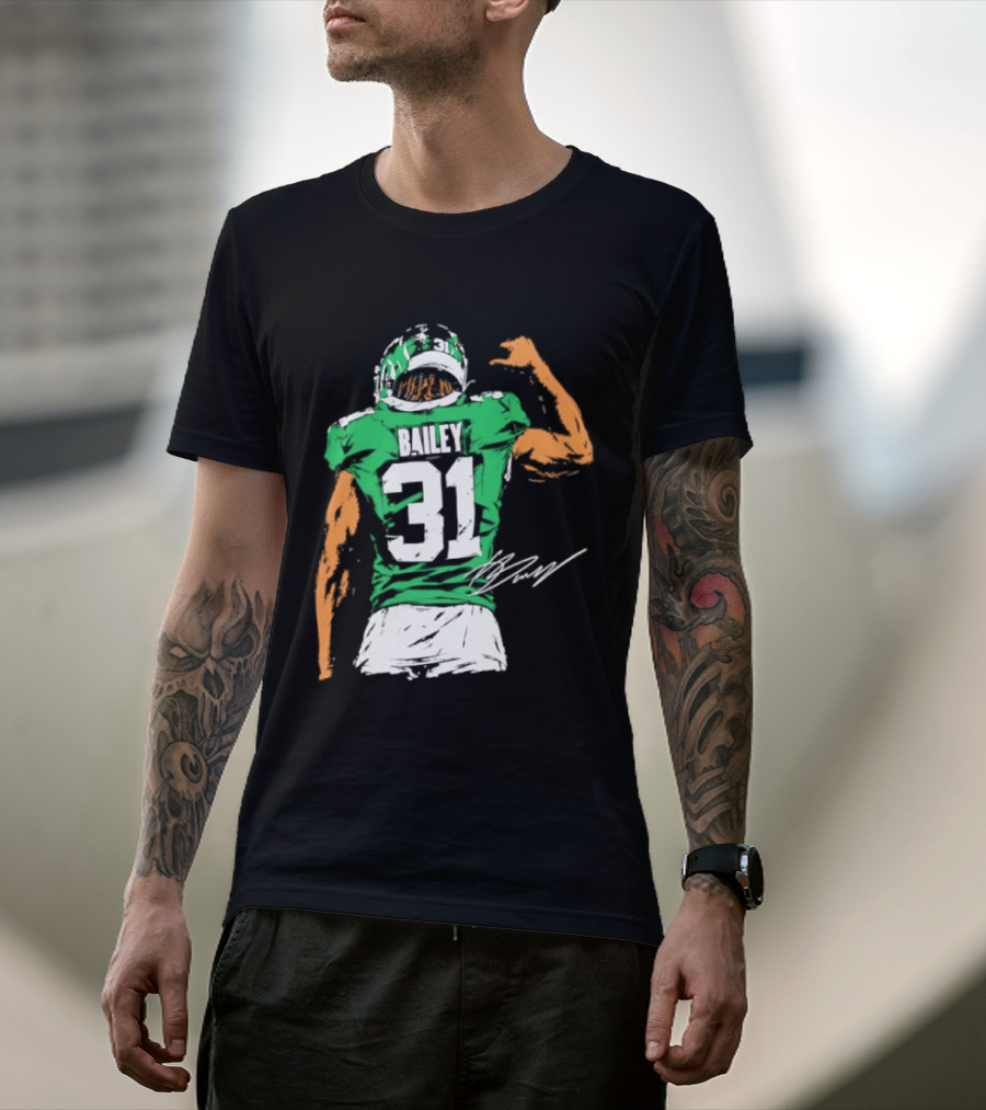 David Bailey Number 31 New York Jets NFL Football Jersey T-Shirt