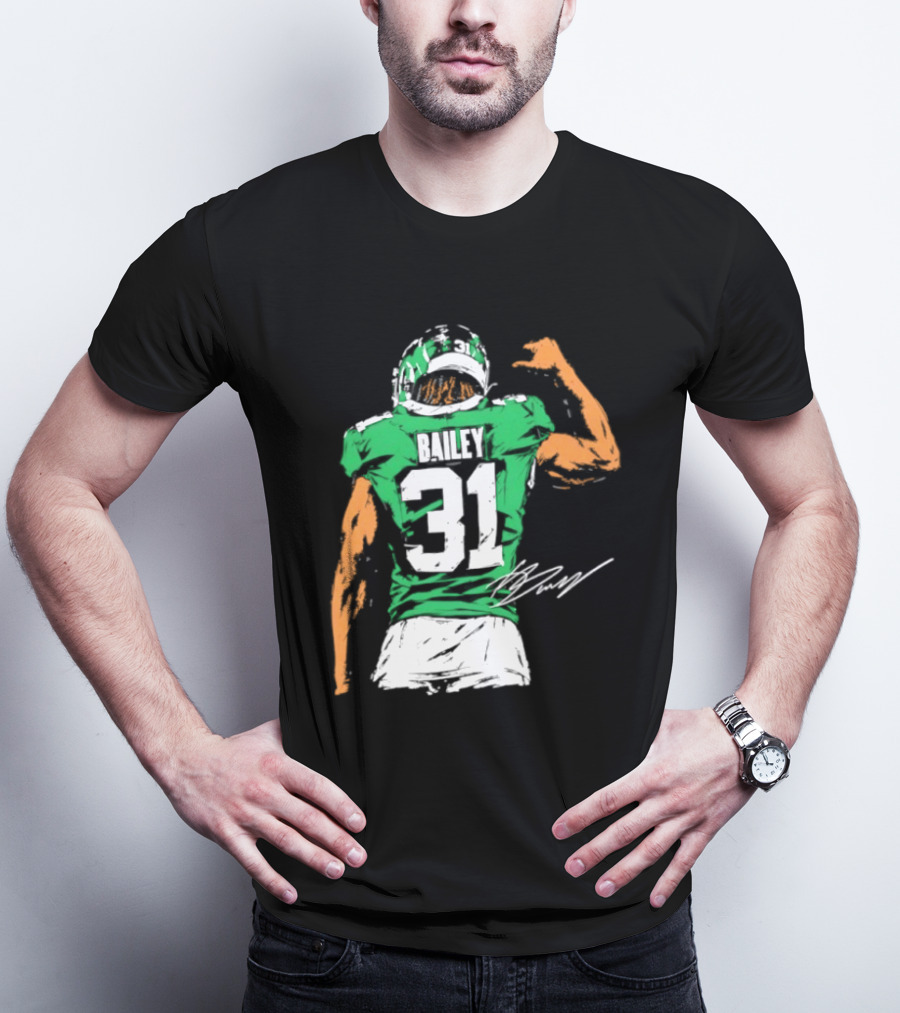 David Bailey Number 31 New York Jets NFL Football Jersey T-Shirt