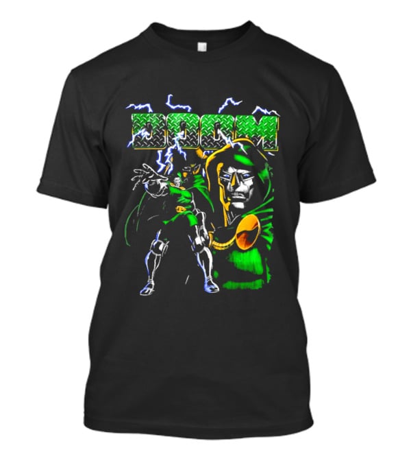 Marvel Doctor Doom Metallic Lightning Victor Von Doom T-Shirt